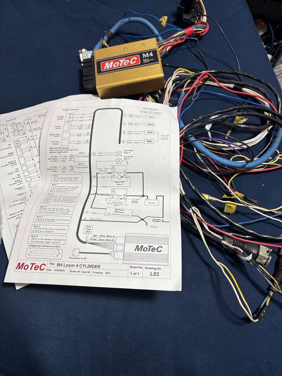 シビック ef eg ek MOTEC m4 フルコン b16a b16b b18c ハーネス配線図セット ecu /【Buyee ...