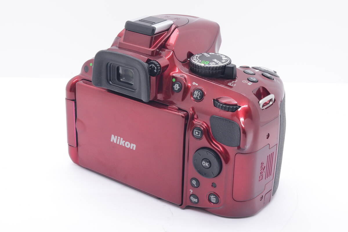 シャッターカウント 2346回 Nikon ニコン D5200 Red Body ボディ デジタル 一眼 レフ カメラ 赤 TND520023 ...