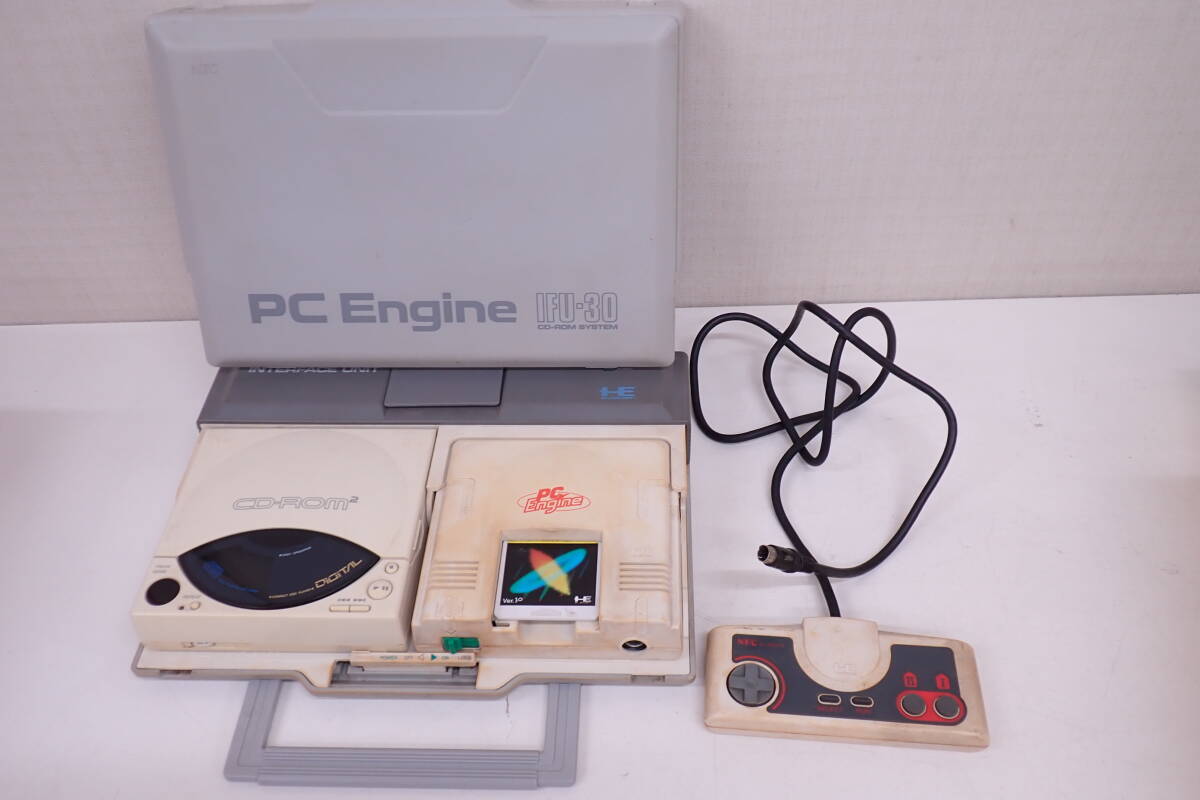 NEC PC Engine PCエンジン インターフェイスユニット IFU-30 CD-ROM SYSTEM CD-ROM PLAYER CDR-30 PCEngine PI-TG001 ...