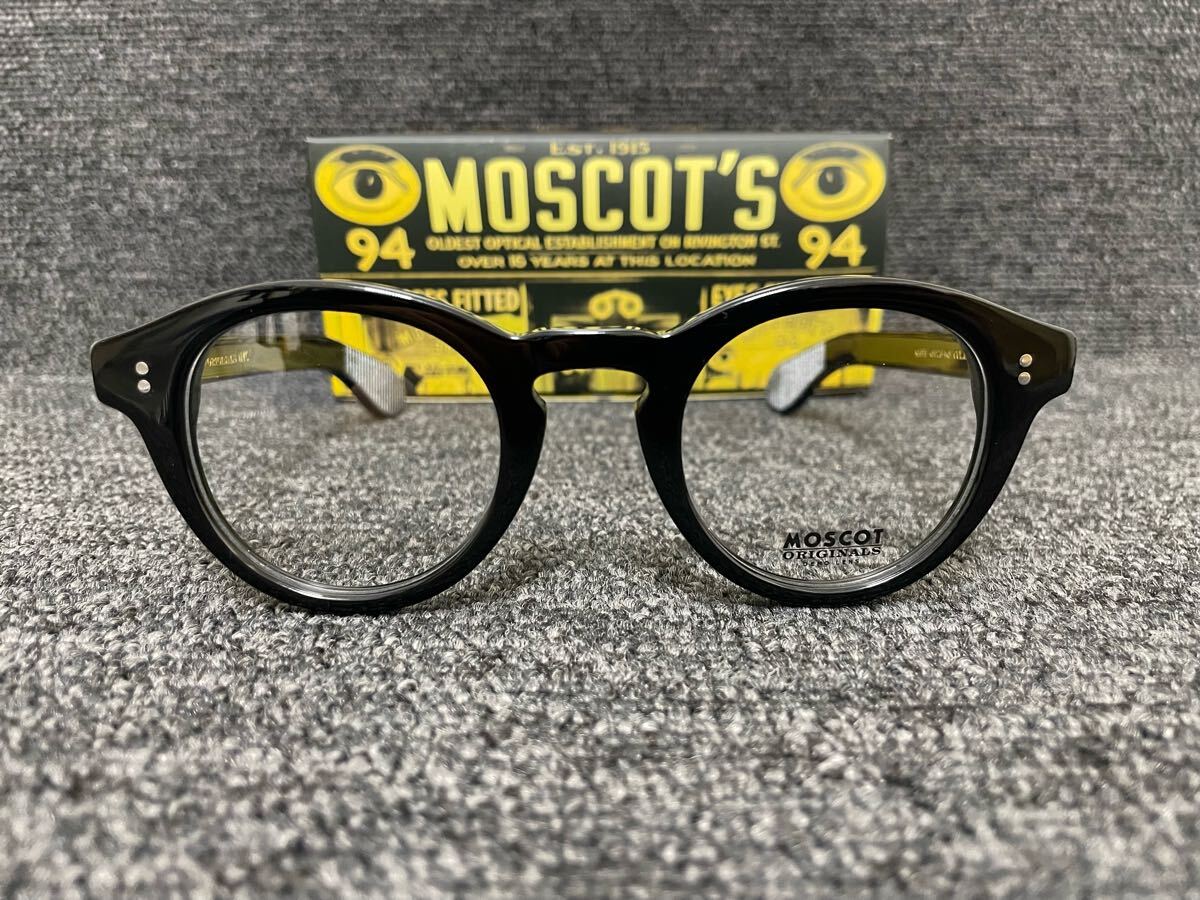 【MOSCOT】モスコット KEPPE メガネフレーム 45-26-145 COL.BLACK ボストン セルフレーム 伊達眼鏡 /【Buyee】