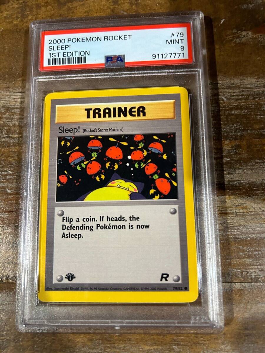 ポケモン 2000 Rocket Trainer SLEEP! 1ST Edition #79 PSA 9 Mint RARE 海外 即決 ...