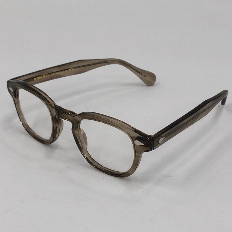 MOSCOT モスコット LEMTOSH 44 24-140 COL.BROWN ASH ケース クロス付き 108928950 ...