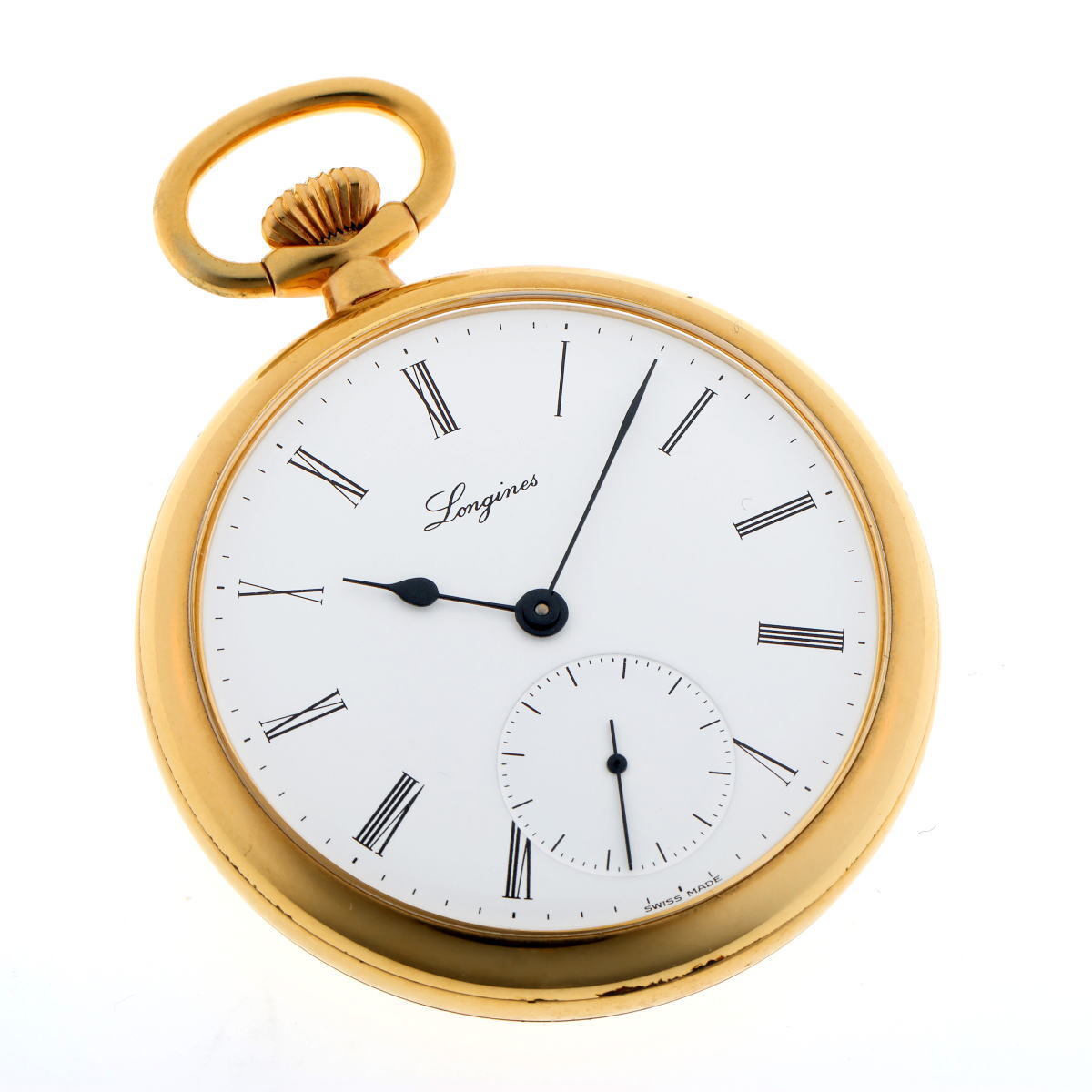 LONGINES ロンジン ポケットウォッチ スモールセコンド 手巻 Cal.L848.4 4038 GP ユニセックス 時計 2410332 ...