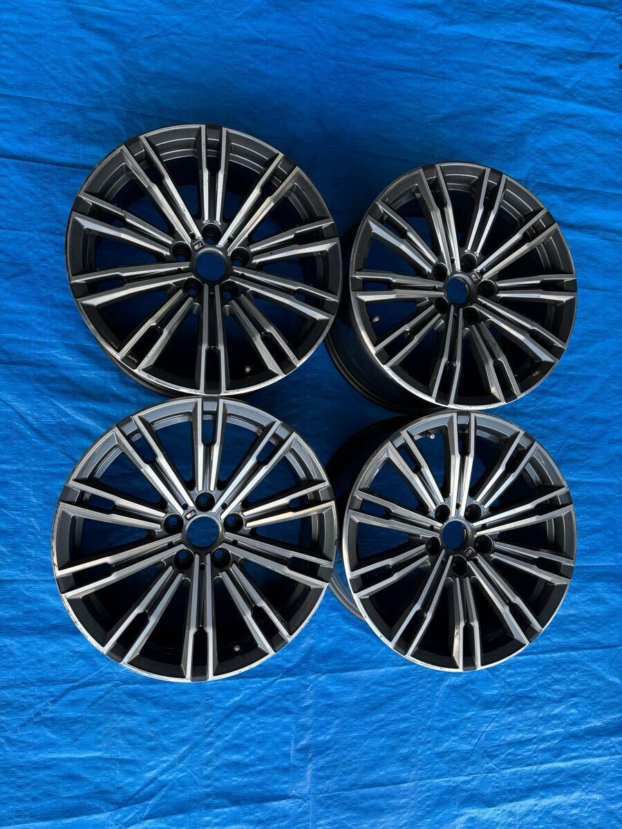 中古アルミホイール4本 BMW 3シリーズ G20 G21 ダブルスポークスタイリング 790M 純正 ホイール 18インチ 2本7.5+25 2本8.5J+40 5穴112 /【Buyee】
