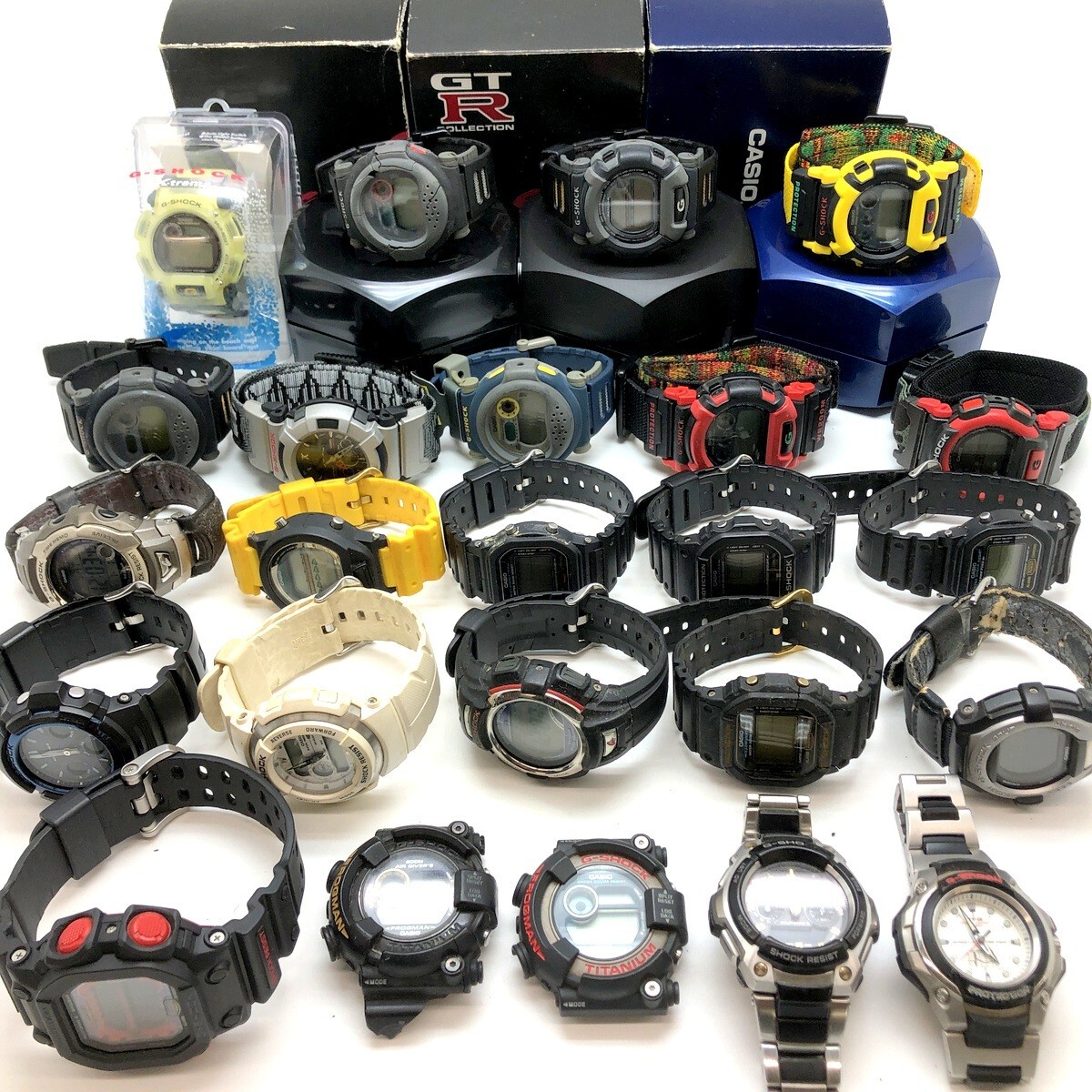 ジャンク G-SHOCK 24点セット 大量 まとめ フロッグマン MT-G ジェイソン GXシリーズ GT-R コラボモデル など ...