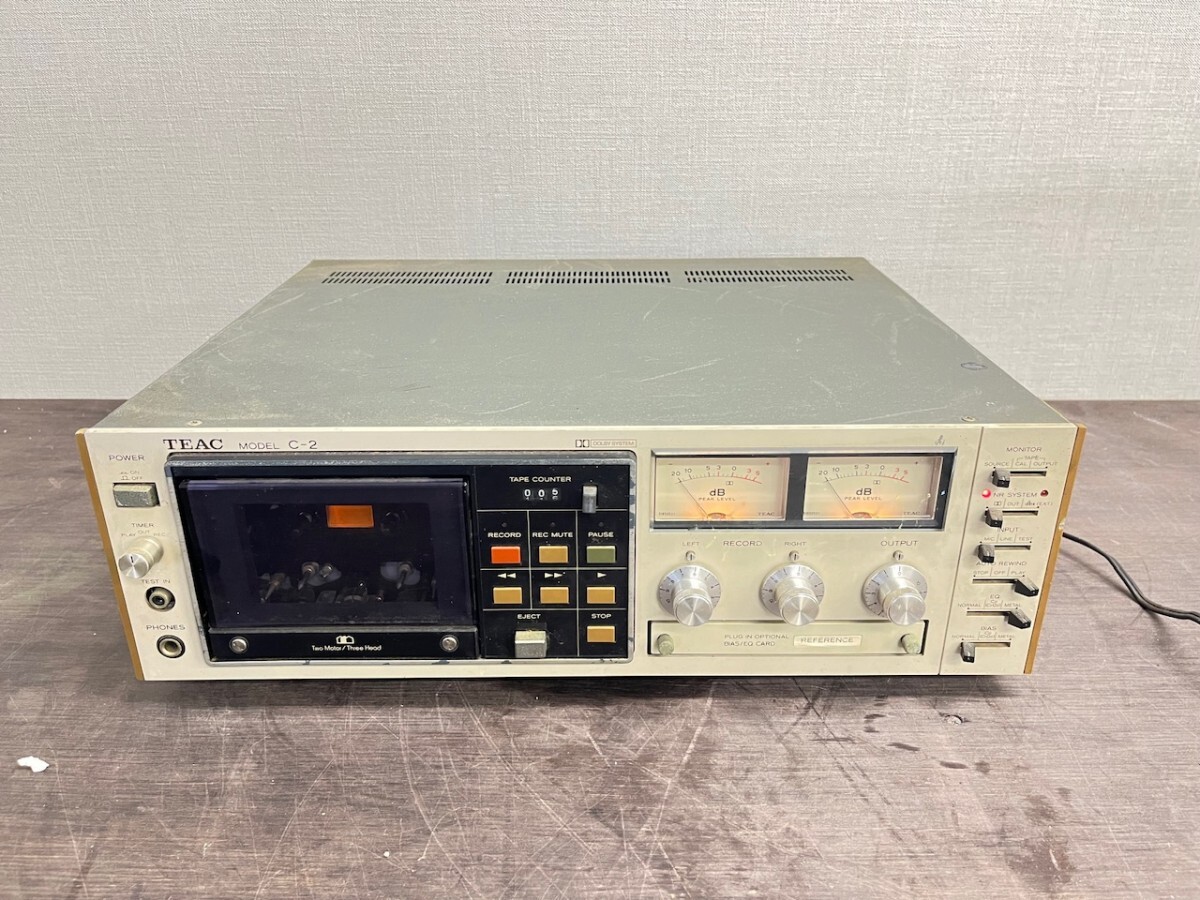 TEAC C-2 カセットデッキ ティアック オーディオ機器 音出し確認済み 現状品 /【Buyee】