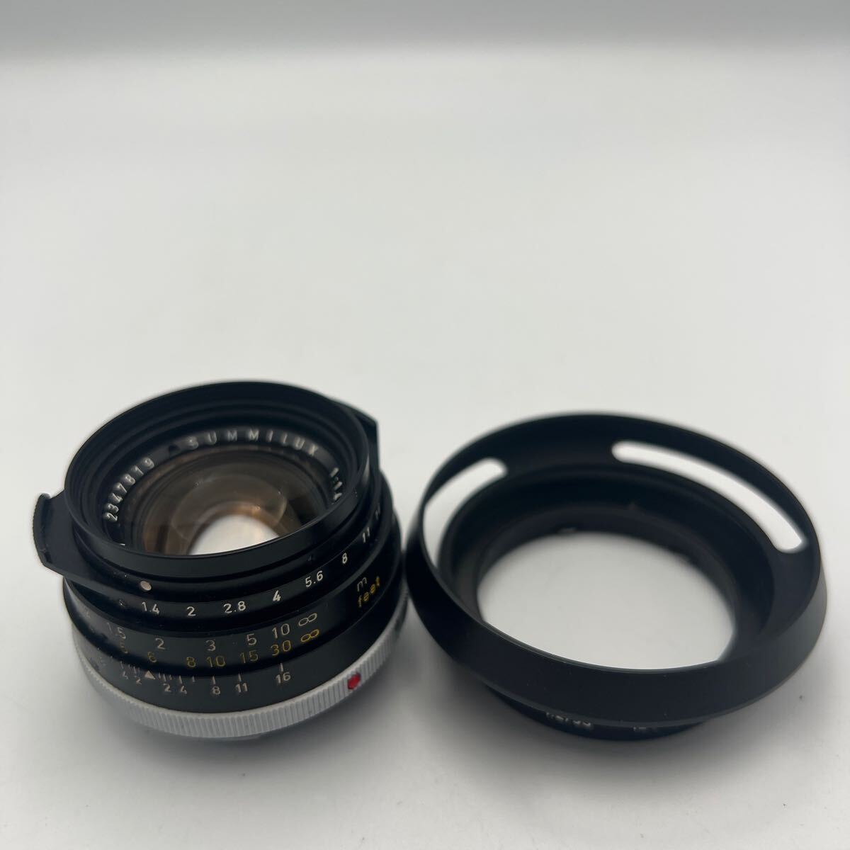 3P-250321-16-H 【Leica/ライカ】SUMMILUX 1:1.4/35 LEITZ CANADA/レンズフード LEITZ ...