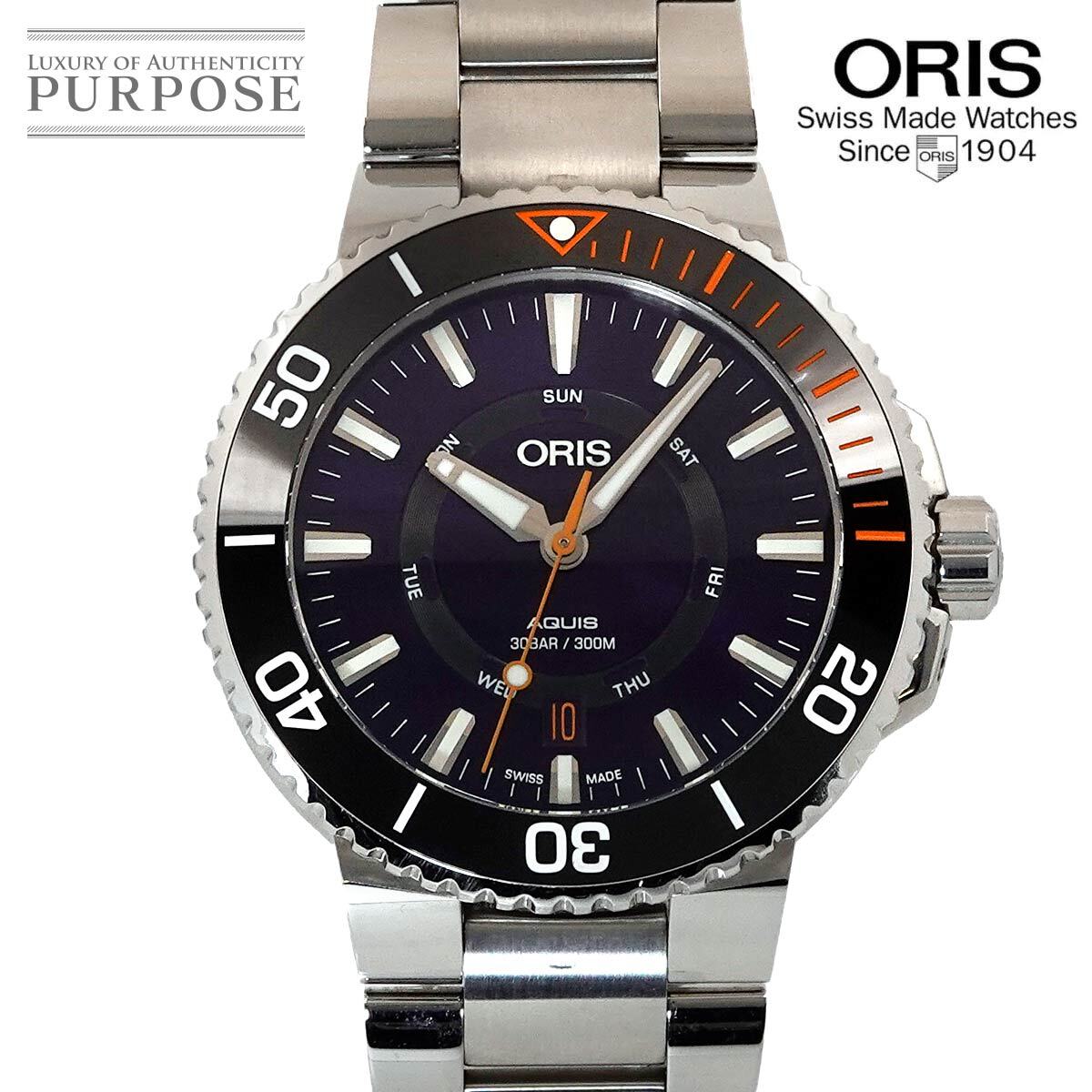 オリス ORIS アクイス スタグホーン レストレーション リミテッド エディション 01 735 7734 メンズ デイデイト 自動巻き ...