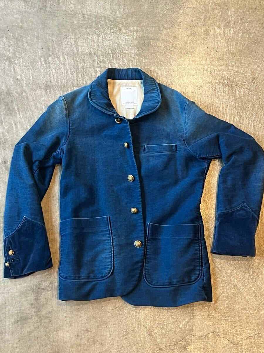 13aw ビズビム VISVIM POTOMAC JKT DMGD MOLESKIN ポトマック ジャケット モールスキン ベルベットトリム ブルゾン 2 インディゴ M /【Buyee ...