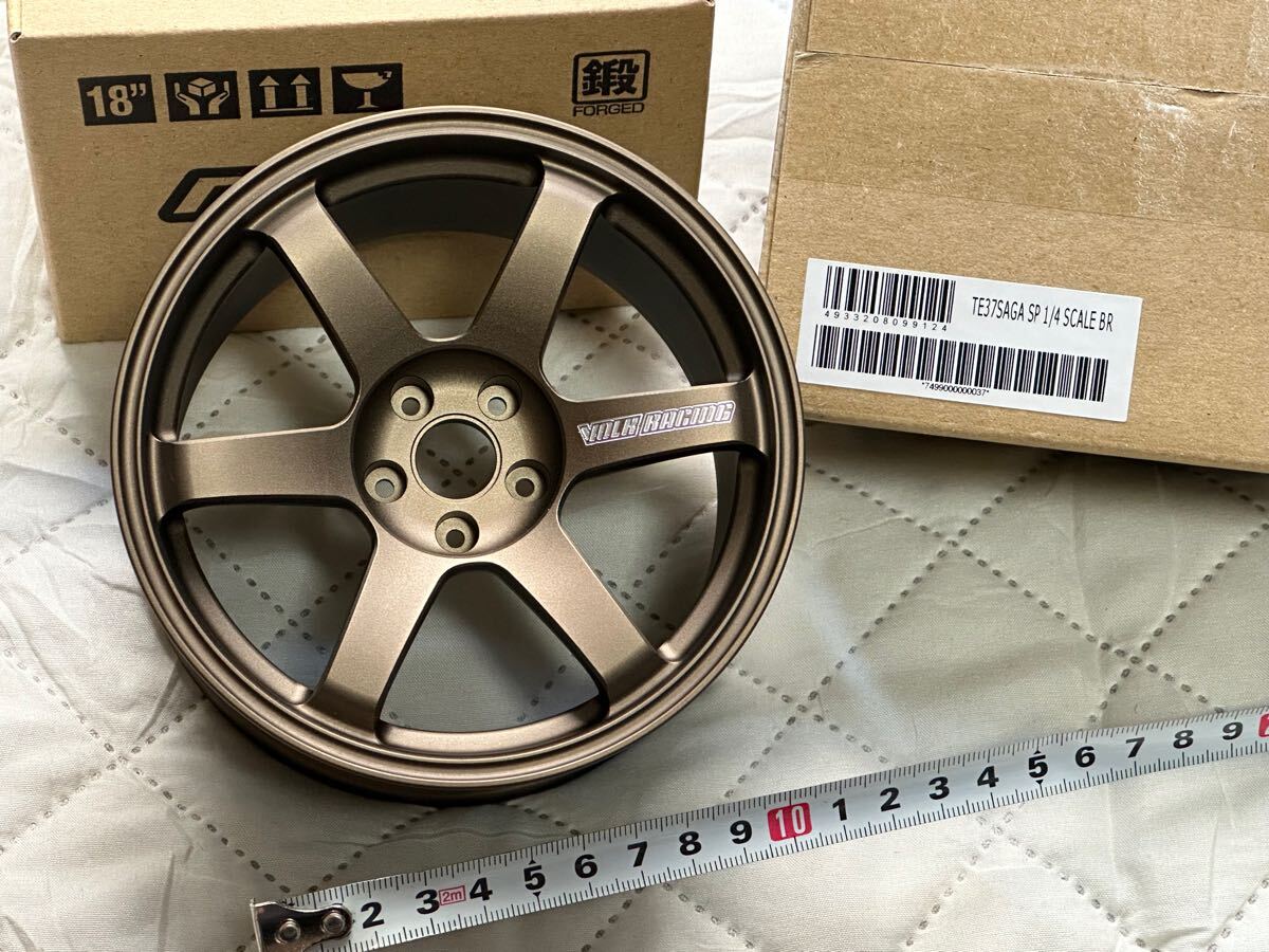 VOLK RACING TE37SAGA SP 1/4 SCALE BR 参考サイズ 18 × 11J +13 FACE5 ボルクレーシング 限定 レア ミニチュア 希少 現物あり 日本製 ...