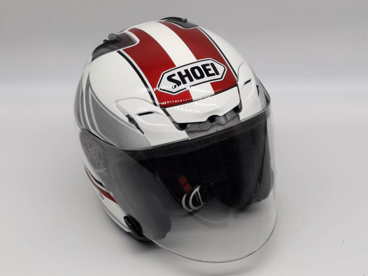 SHOEI ショウエイ J-FORCE III SURGE ジェイ-フォーススリー サージ J-FORCE3 WHITE/RED ジェット ...