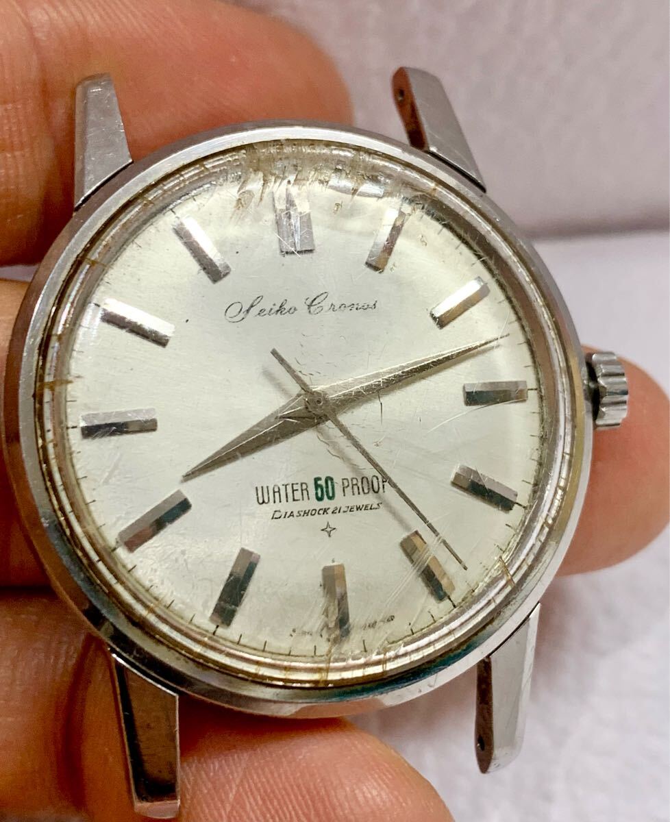 SEIKO CRONOS セイコー クロノス J13046 SEIKOSHA 清工舎 21石 ビンテージ アンティーク 手巻き 稼働品 腕時計 21jewels DIASHOCK ...