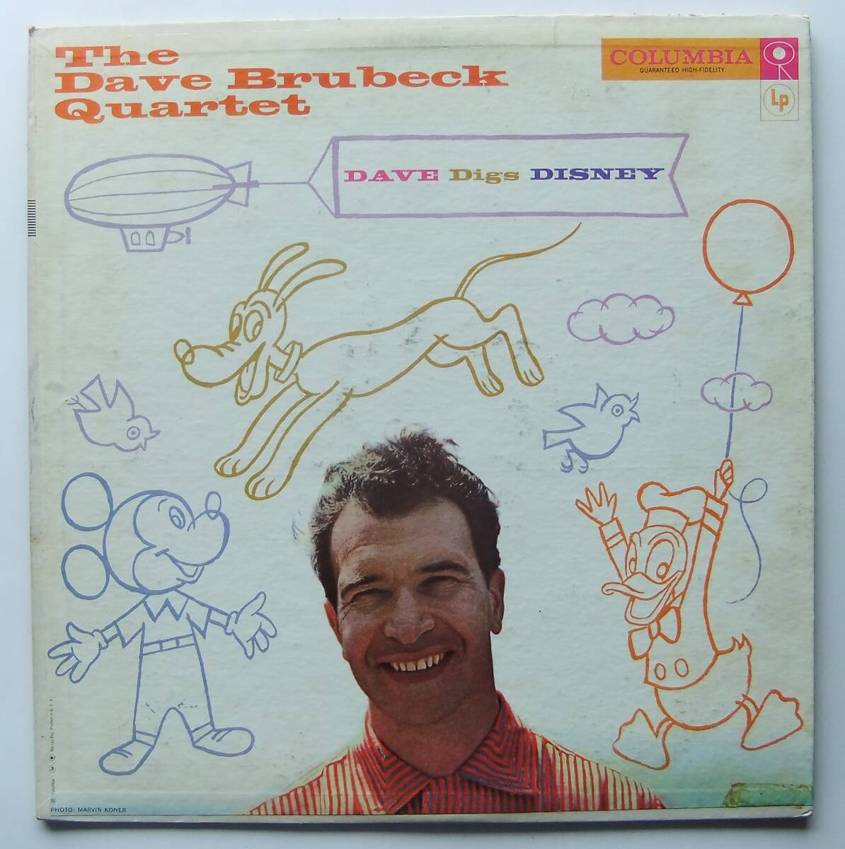 DAVE BRUBECK Quartet / Dave Digs Disney Columbia CL-1059 (6eye:dg) W ...