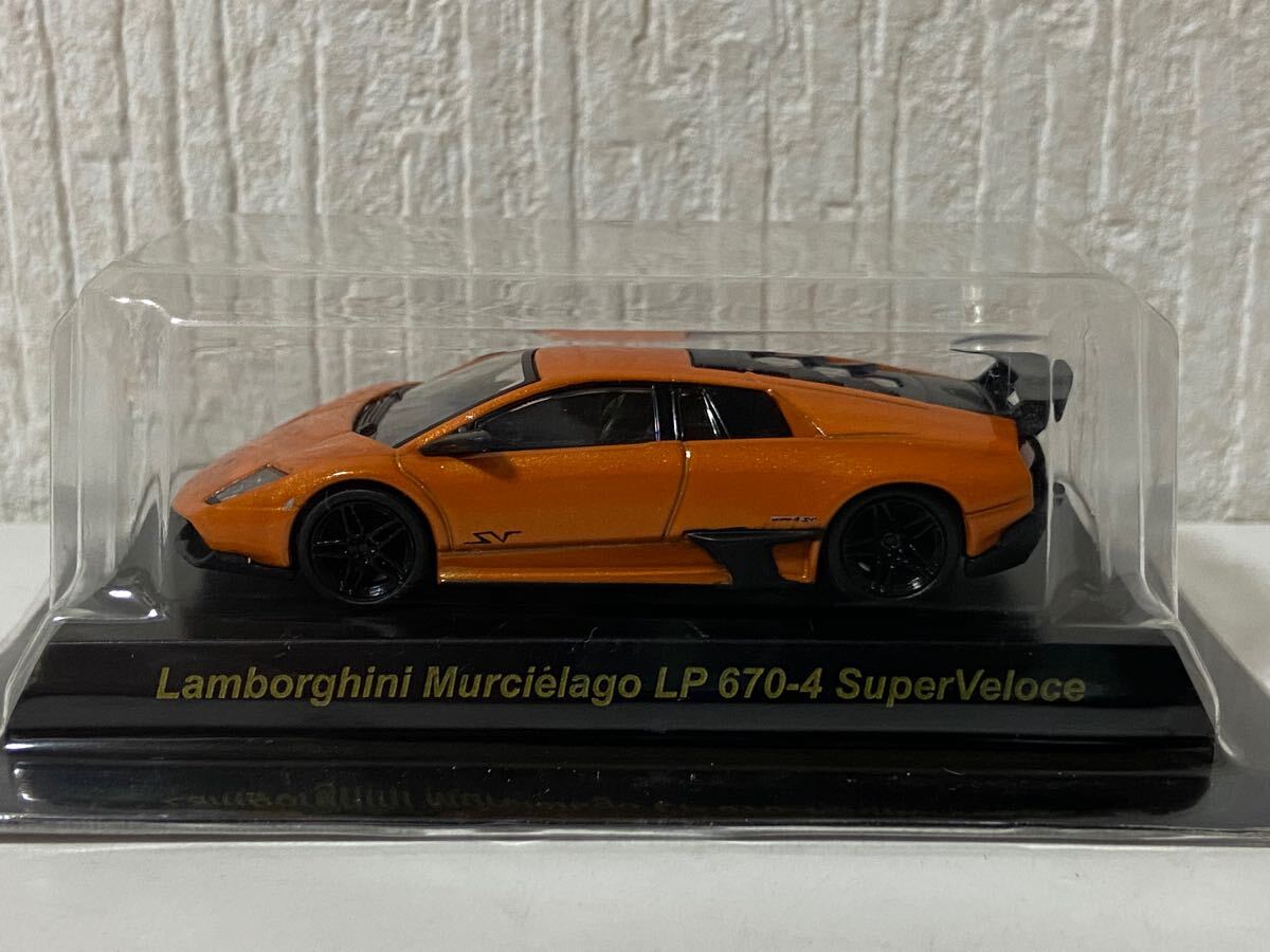 京商 1/64 ランボルギーニ ムルシエラゴ LP670-4 スーパーヴェローチェ オレンジ KYOSHO Lamborghini Super ...