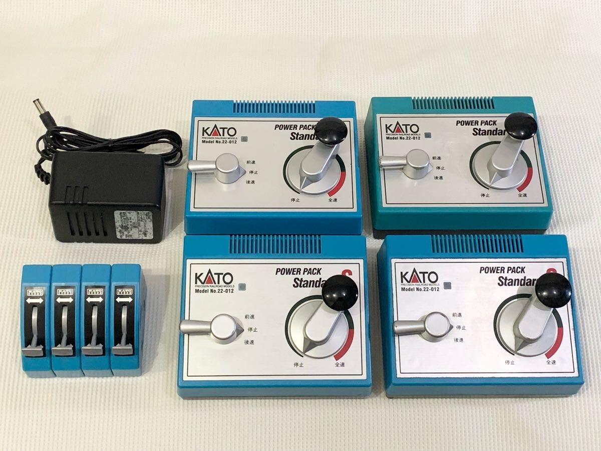 ★KATO★Nゲージ 22-012 パワーパック スタンダードS ポイントコントローラー 各4台 アダプター 1個 セット 現状★ ...