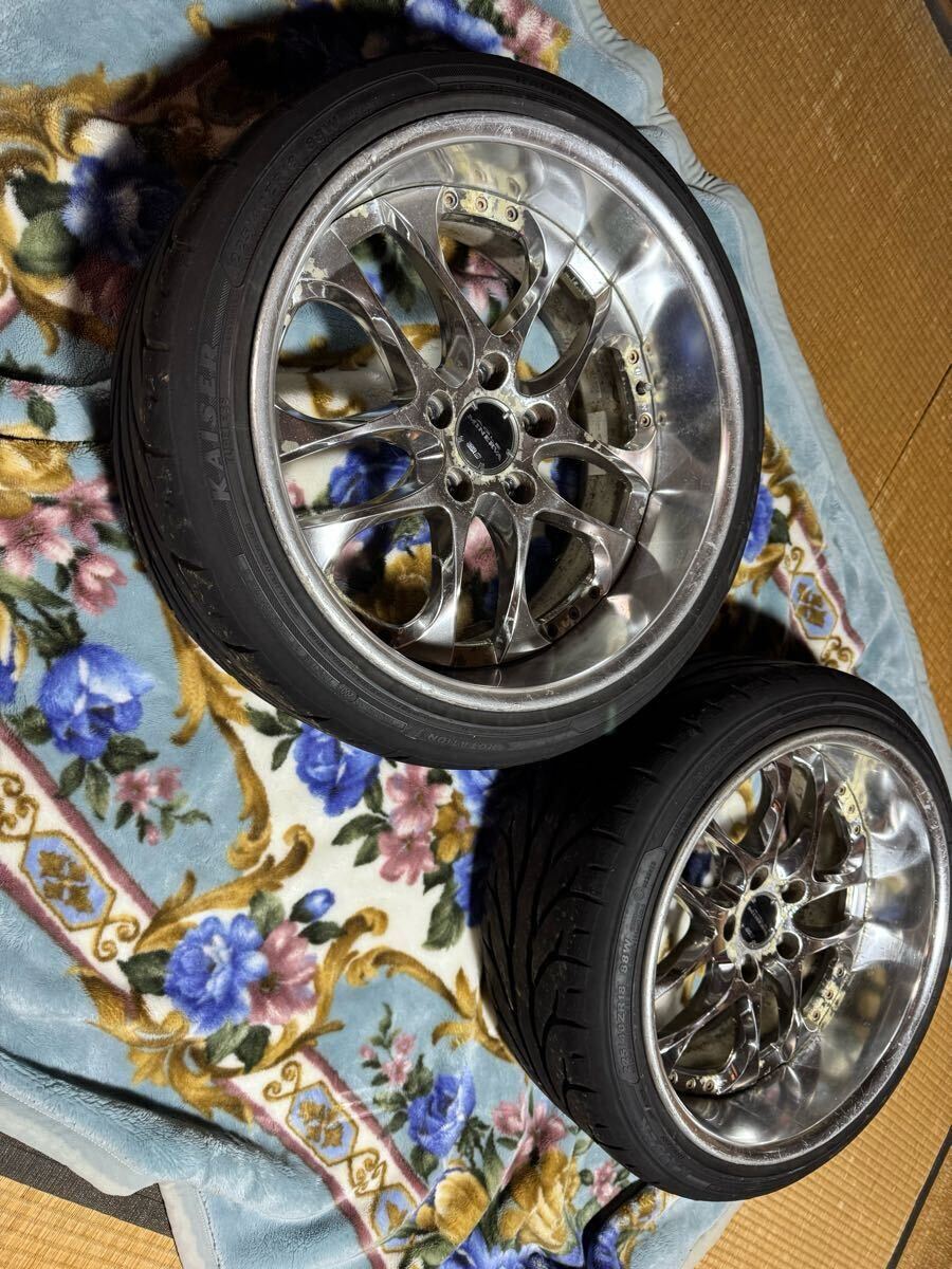 1円スタート 1スタ SSR AGLE MINERVA エイグルミネルバ 18インチ 9J OFF+11 SLdisk メッキ 2本 深リム ...