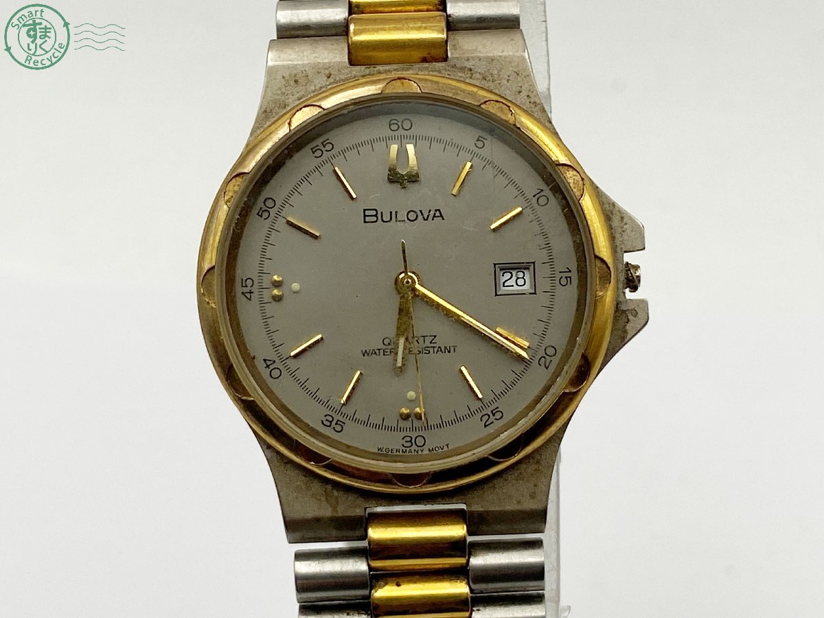 BC0600334 BULOVA ブローバ 9063-5020 QZ QUARTZ クォーツ コンビカラー デイト グレー系文字盤 アナログ ...