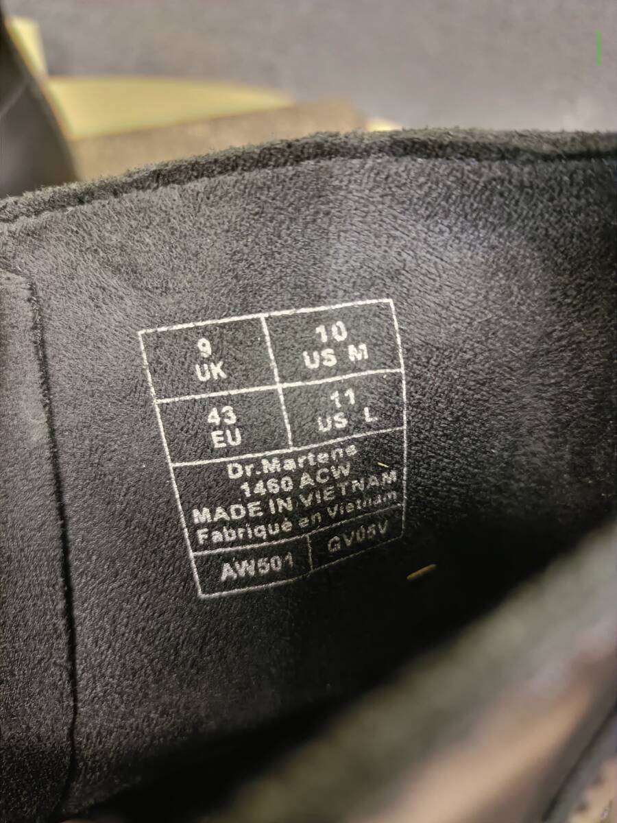 ★Dr.Martens ドクターマーチン × A-COLD-WALL ア コールド ウォール * 1460 8ホール ACW フロントジップ ...