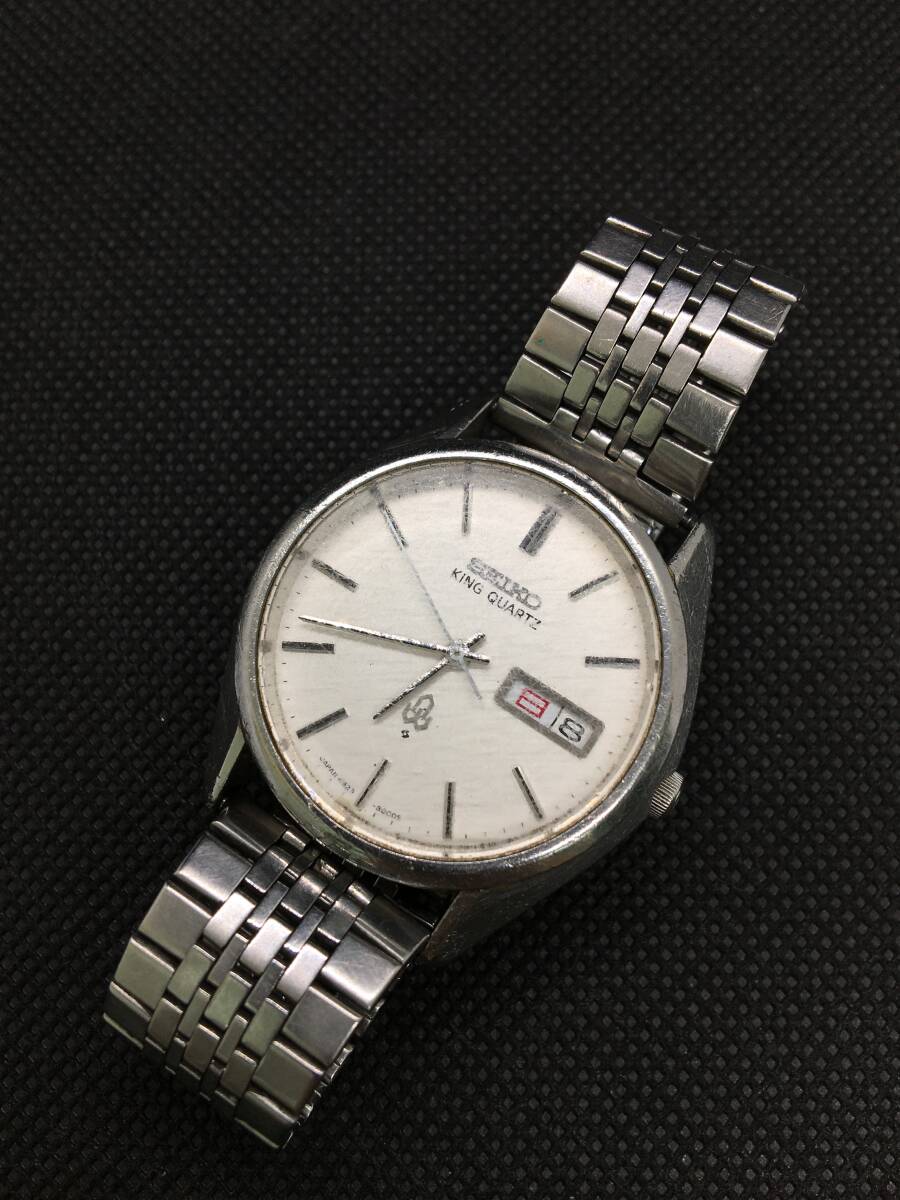 52346 SEIKO KING QUARTZ 4823-8000 セイコー キングクオーツ シルバー系 デイデイト メンズ 腕時計 ...