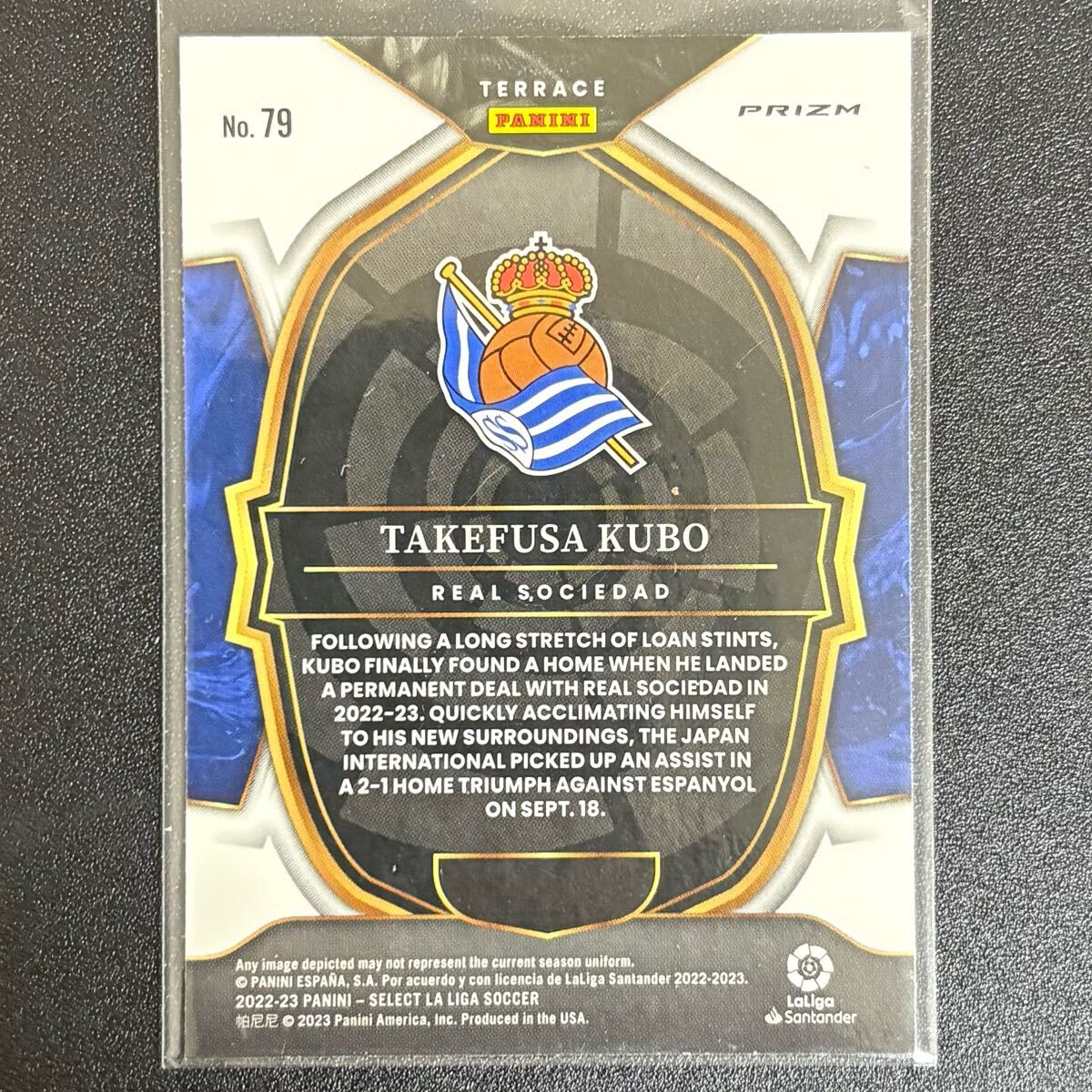 カラーマッチ 久保建英 2022-23 Panini Select La Liga Blue Takefusa Kubo レアルソシエダ 日本 ...
