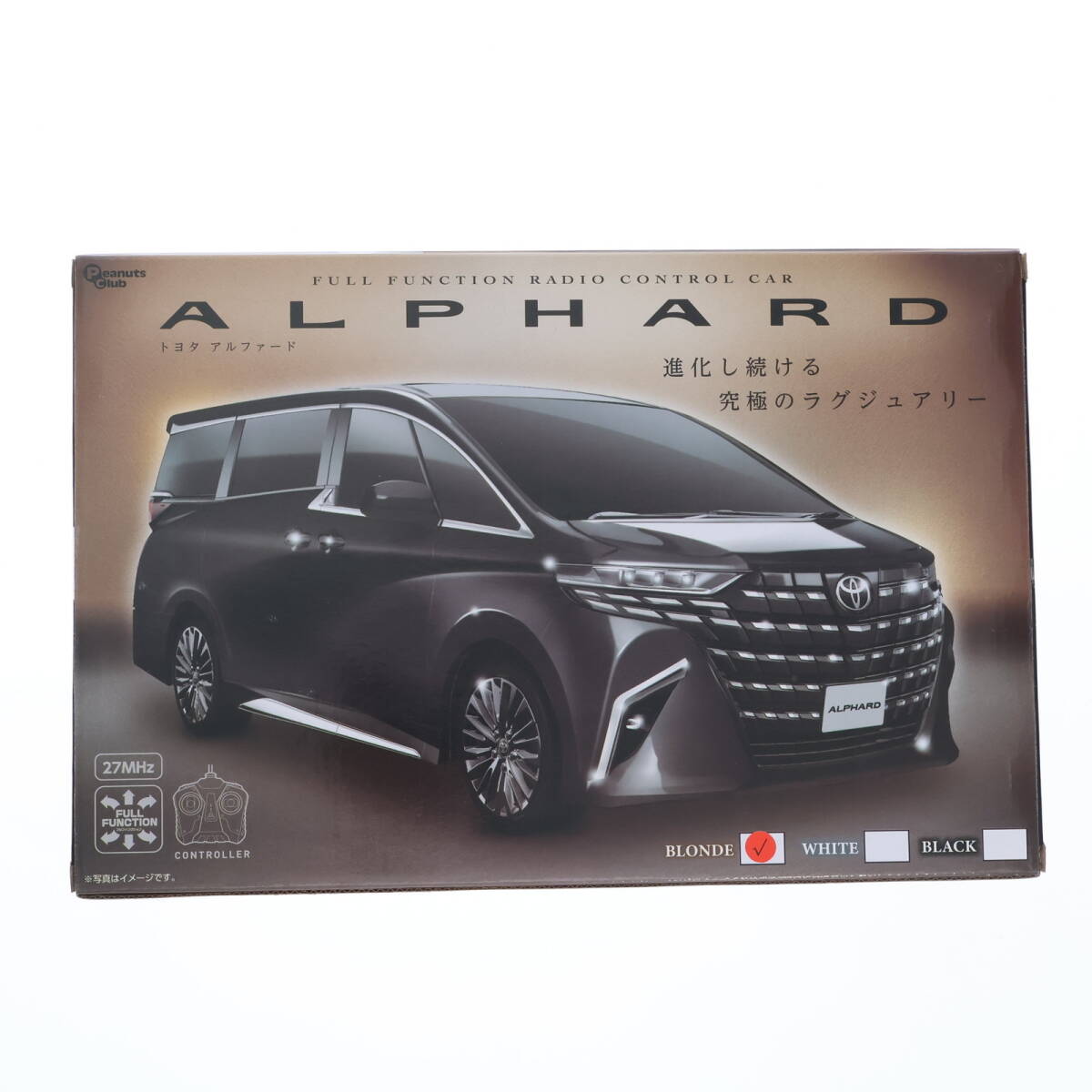 【中古】[RC]FULLFUNCTION RADIO CONTROL CAR トヨタ ALPHARD(アルファード)(ブロンド) 27MHz仕様 ラジコン(AHR3231) ピーナッツ・クラブ ...
