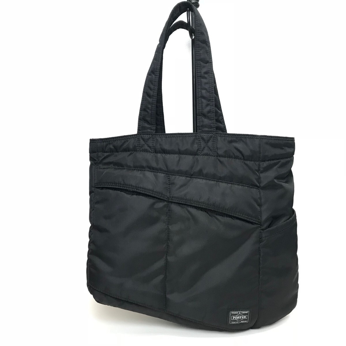 美品☆PORTER × ANREALAGE (アンリアレイジ) タンカー サイドアングル トートバッグ/592-27628/吉田カバン/定価:¥28,600/黒/男女兼用 /【Buyee ...