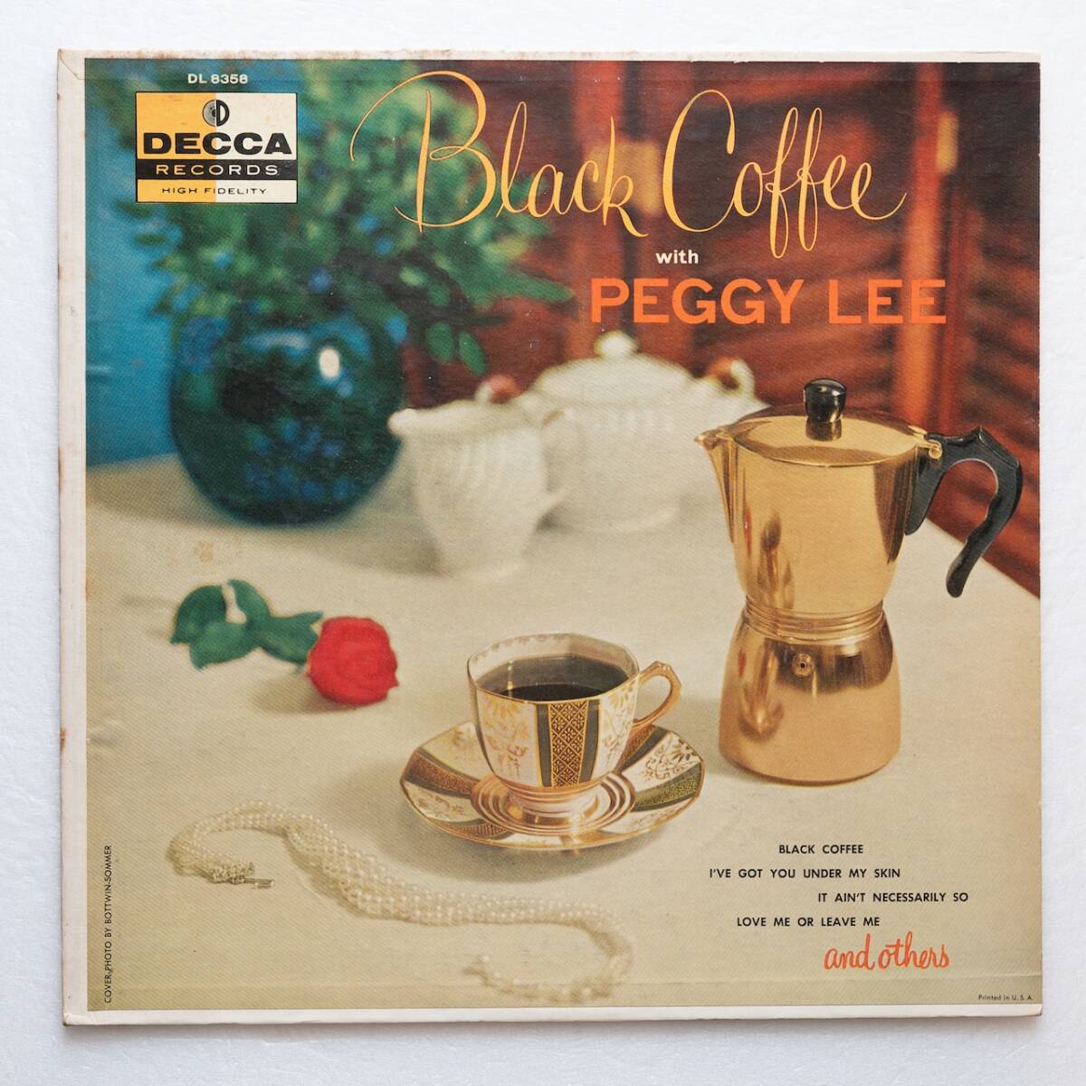 【US DECCAオリジナル盤】 PEGGY LEE : BLACK COFFEE モノラルLP / DL-8358 / 黒・銀、溝あり ...