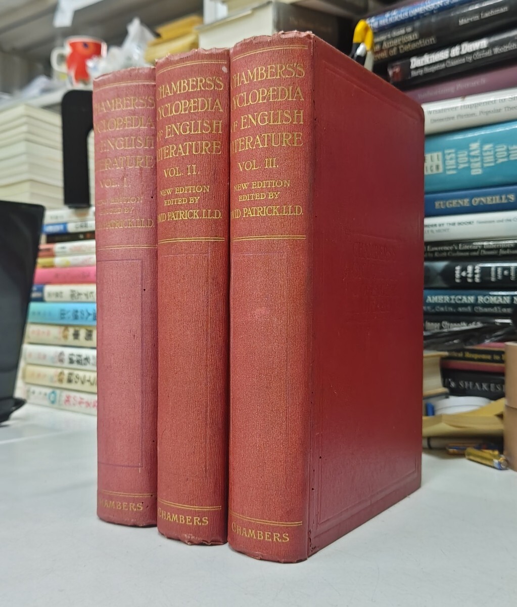 y0428-9.CHAMBERS'S CYCLOPAEDIA OF ENGLISH LITERATURE 全3巻揃/チェンバーズ 英文学百科 ...