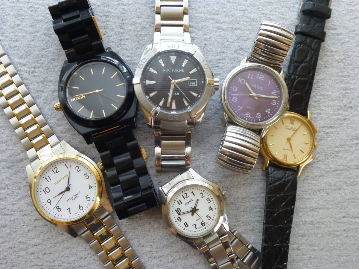 J-AXIS/SUNFLAME/NIXON/ AUREOLE/NOCTURNE など ソーラー クオーツ 腕時計 メンズ 6点まとめ売り★動作未確認★現状品ジャンク G4223 /【Buyee ...