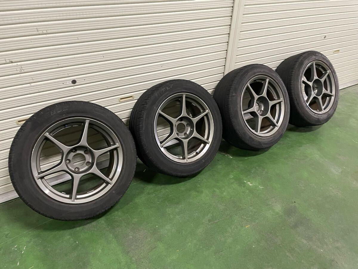 Buddy club P1レーシング 17インチ 8J+32 9J+37 PCD114.3 5H 4本セット FD2 CL7 インテグラ シルビア アルテッツァ ドリケツ Racing ...