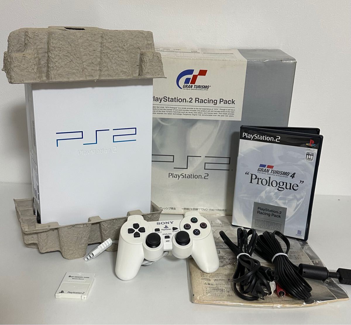 (20) ★動作確認済★ PlayStation 2 PS2 本体 SONY PS2 PlayStation 2 パール ホワイト SCPH-55000 GT CWソニー SONY GT CW ...