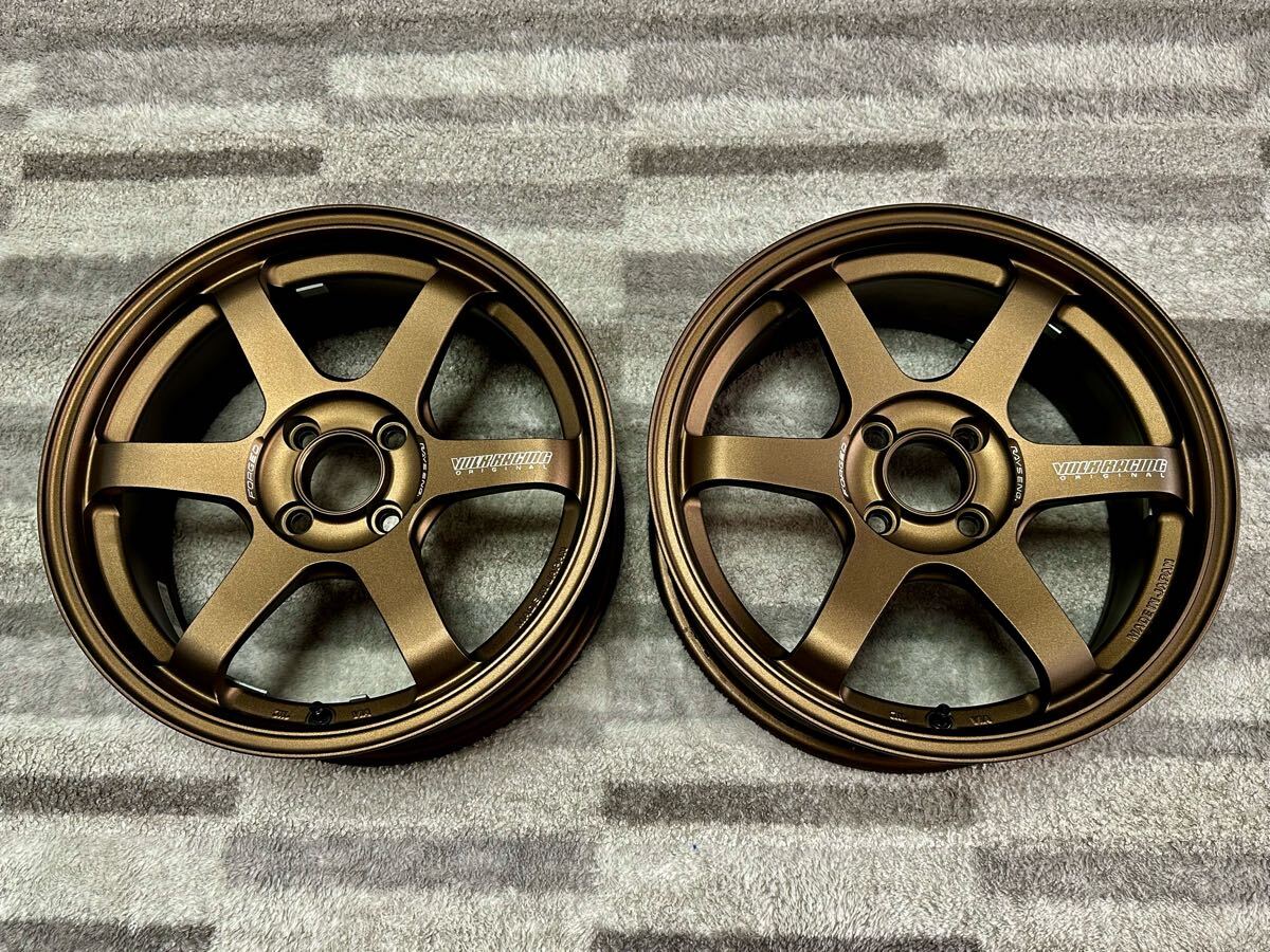 【美品！】★ RAYS レイズ VOLK RACING TE37 sonic ボルクレーシング ソニック 16 × 7J +35 ブロンズ FACE3 ロードスター 等 2本★ /【Buyee ...