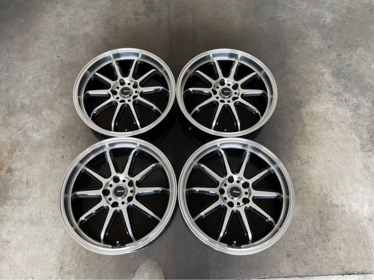 5ZIGEN FIREBALL BLACK POLISH 18インチ 7.5J +47 PCD114.3 5穴 アルミホイール ミニバン 4本 /【Buyee】 Buyee ...