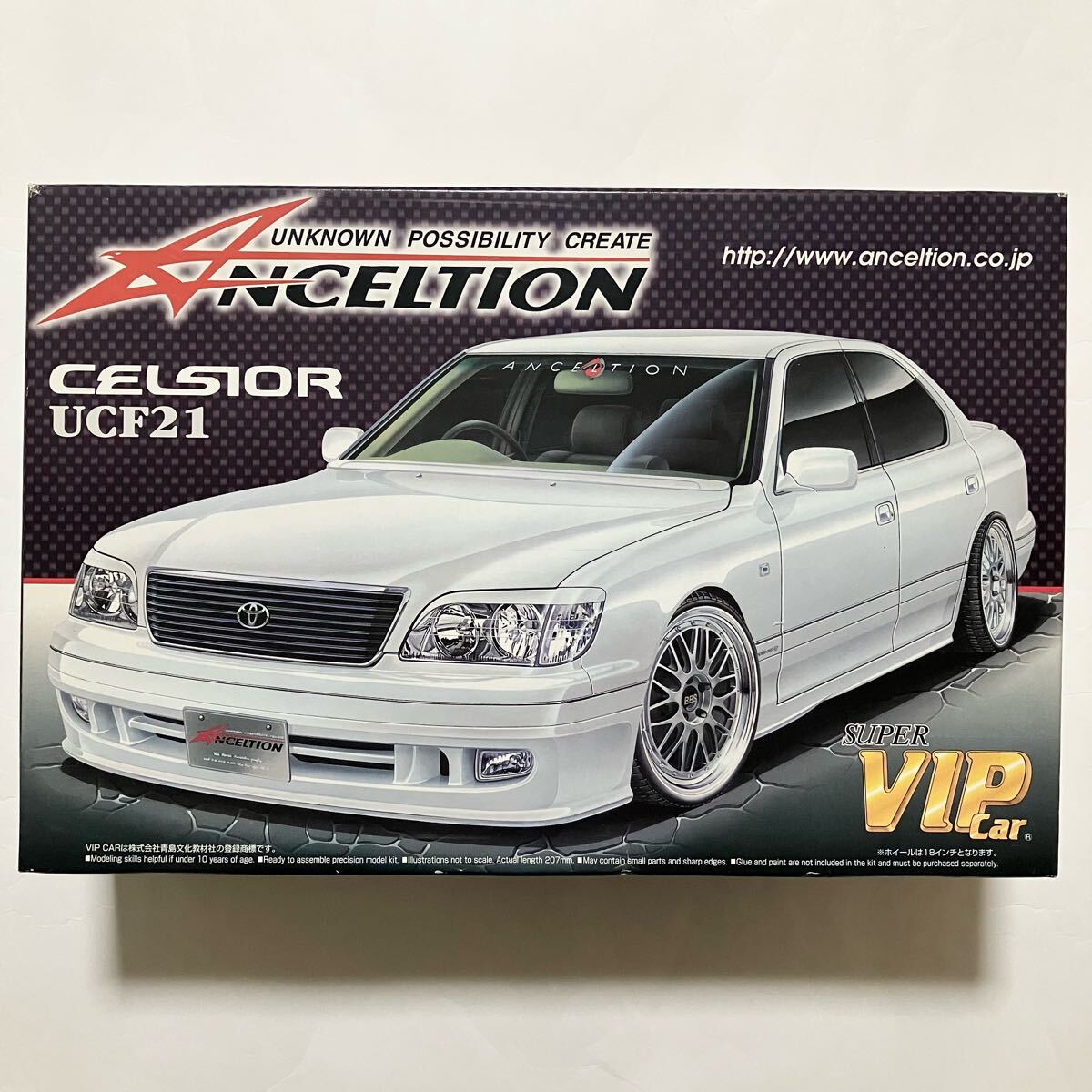 ANCELTION CELSIOR UCF21 アンクエルション セルシオ 1/24 VIP Car プラモデル 未組立 BBS-LM ...