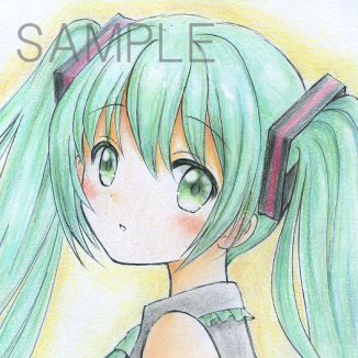 手描きイラスト 初音ミク VOCALOID (B6) /【Buyee】 Buyee - Japanese Proxy Service | Buy from Japan!