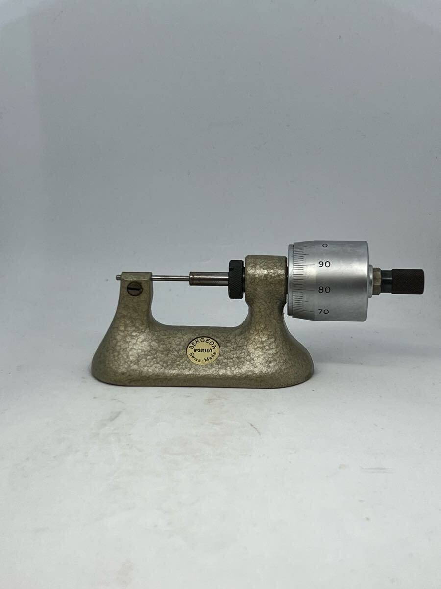 BERGEON No.30114/1 Swiss made Bench Micrometer NO.1 Vintage /【Buyee ...