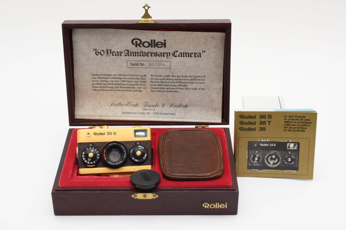 希少 木箱付 ★極上品★ Rollei ローライ 35 S GOLD ゴールド 60周年記念モデル 1500台限定 35S 60TH Limited Model (4656) /【Buyee】