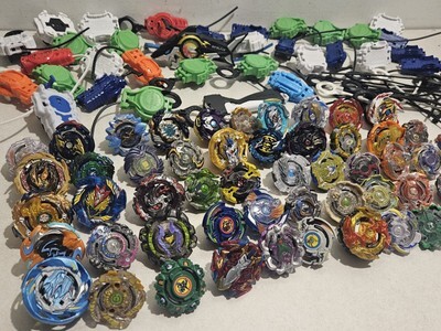 Huge BEYBLADE Burst Turbo LOT of 50+ Beyblades, Launchers, Extra Parts BUNDLE 海外 即決 /【Buyee ...