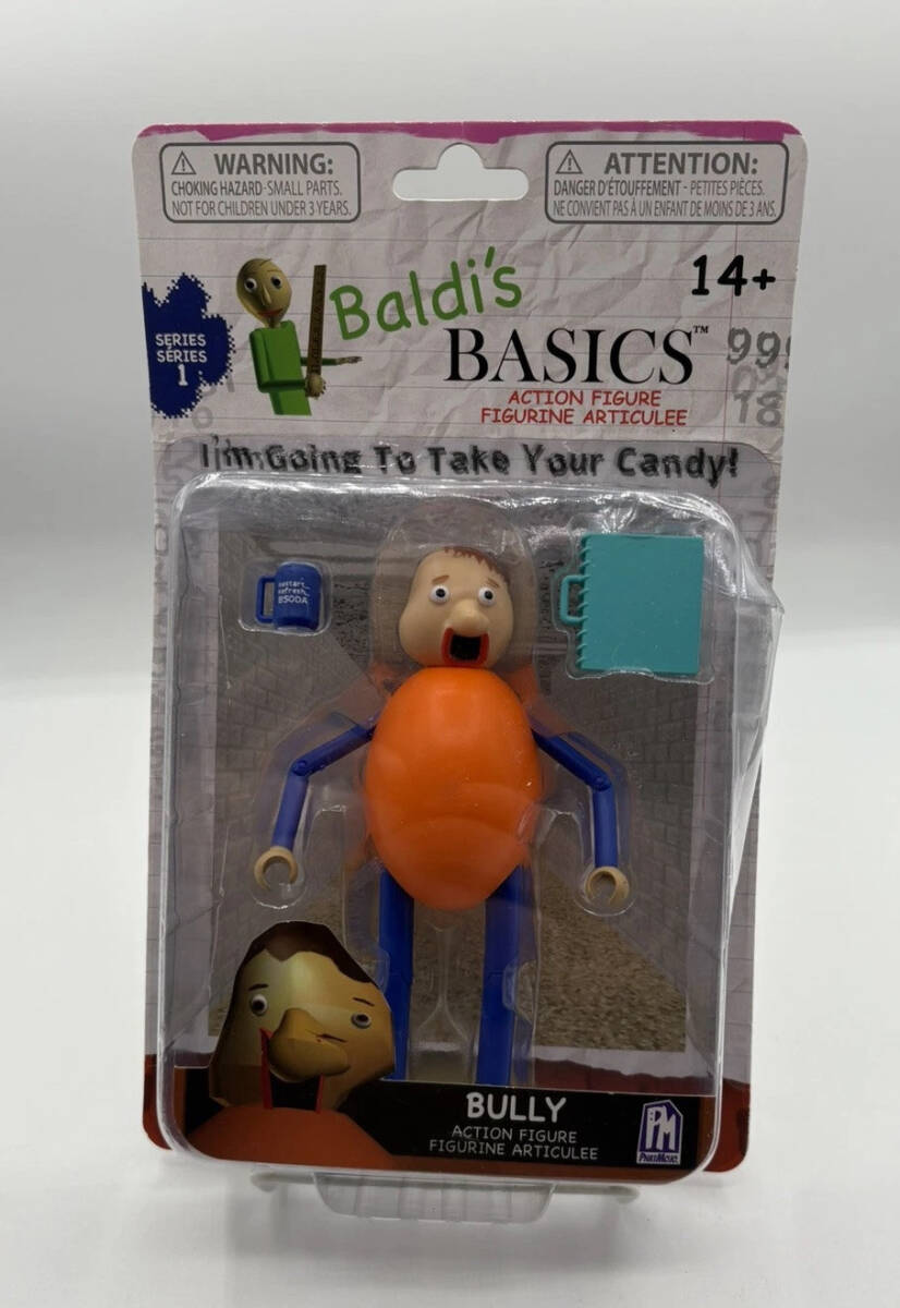 Baldi's Basics The Bully Action Figure New on Card 2018 PhatMojo ...