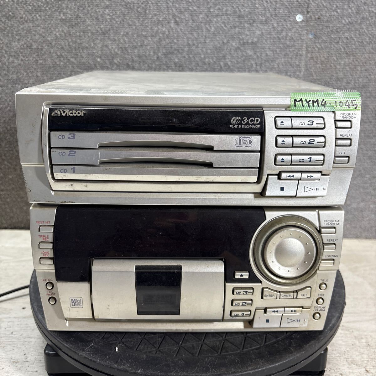 MYM4-1045 激安 Victor XU-MXMD700 MD/CD PLAYER 通電未確認 中古現状品 ※3回再出品で処分 ...
