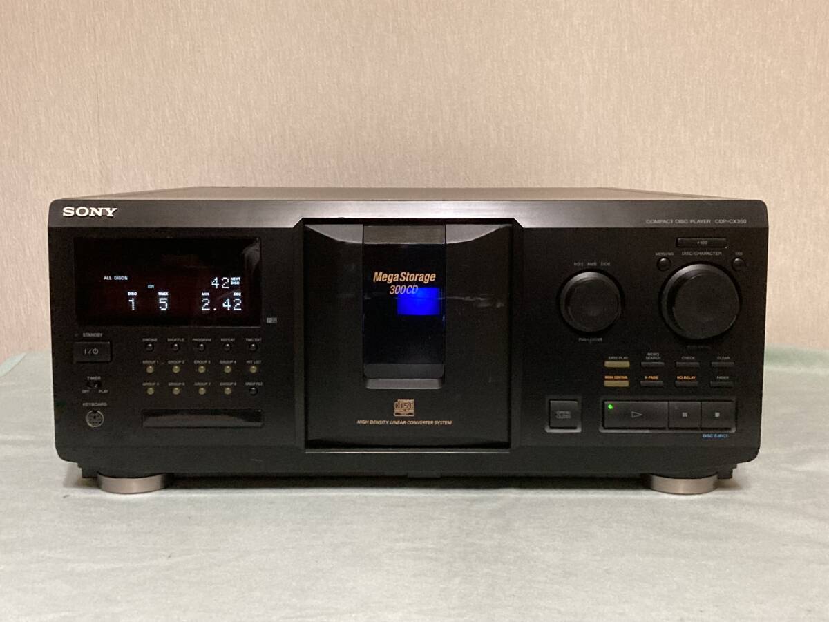 SONY ソニー CDP-CX350 300枚CDチェンジャープレーヤー 音出し確認済 リモコン付 /【Buyee】 Buyee ...