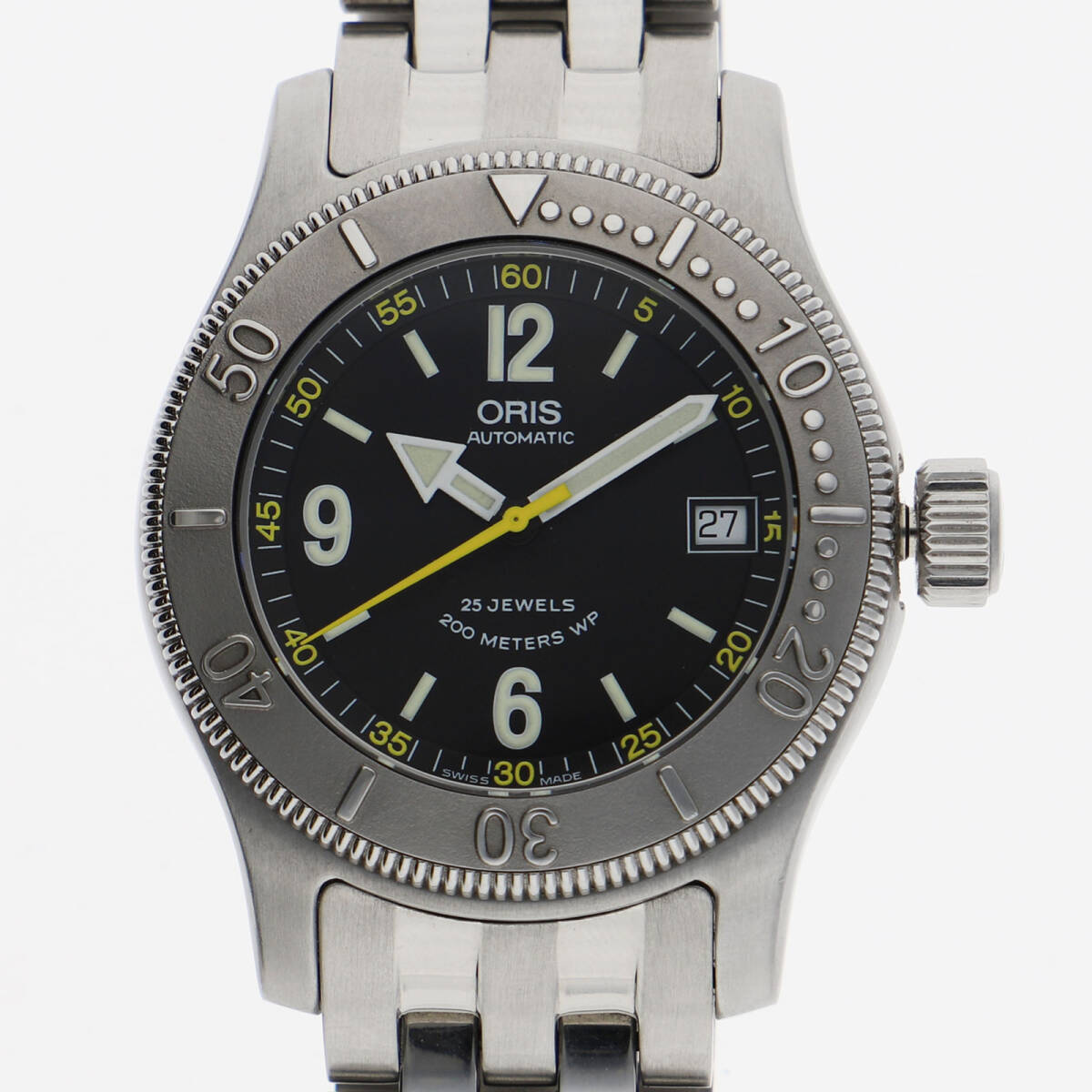 ORIS オリス 7502 ビッグクラウン ブラックダイヤル SS 自動巻き メンズ【129622】 /【Buyee】 Buyee ...