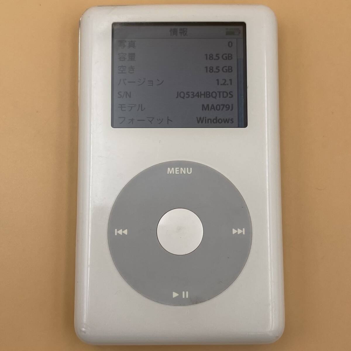 ko0416/10/55 簡易動作確認 初代 iPod classic A1099 20GB 第4世代 カラーモデル Apple アップル ...