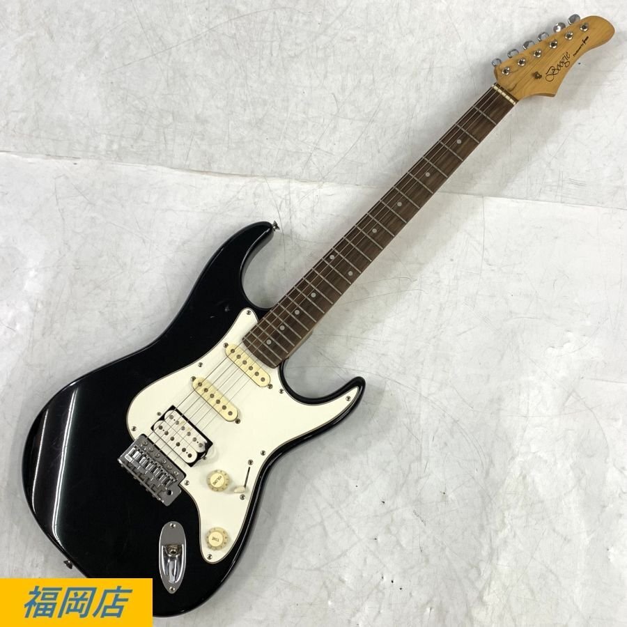 Greco Boogie S/N:9407219 グレコ ブギー ストラトキャスタータイプ ブラック系 アンプ出力OK 動作/状態説明あり★ ...