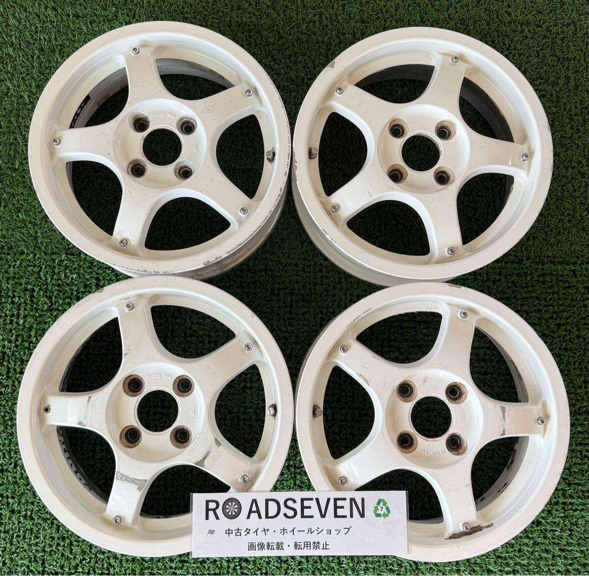 ★希少 RAYS レイズ CAL-CHOPPY 14インチ 100/4H ★14×5J +45 PCD100 4穴 ハブ:約65mm 4本 ...