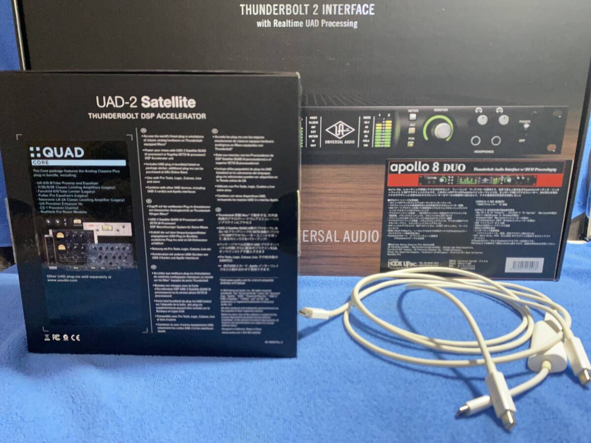 【期間限定出品】universal audio apollo 8 duo UAD-2 Satellite Thunderbolt 2 QUAD ...