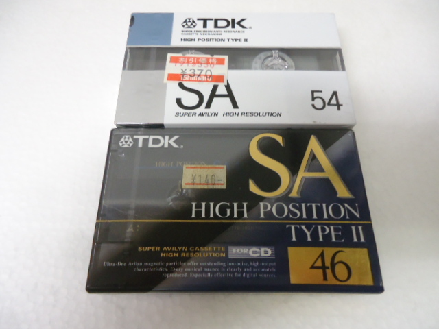 レトロ カセットテープ TDK SA46 ・ SA54 HIGH POSITION 未開封 セット /【Buyee】 Buyee - Japanese Proxy Service | Buy ...