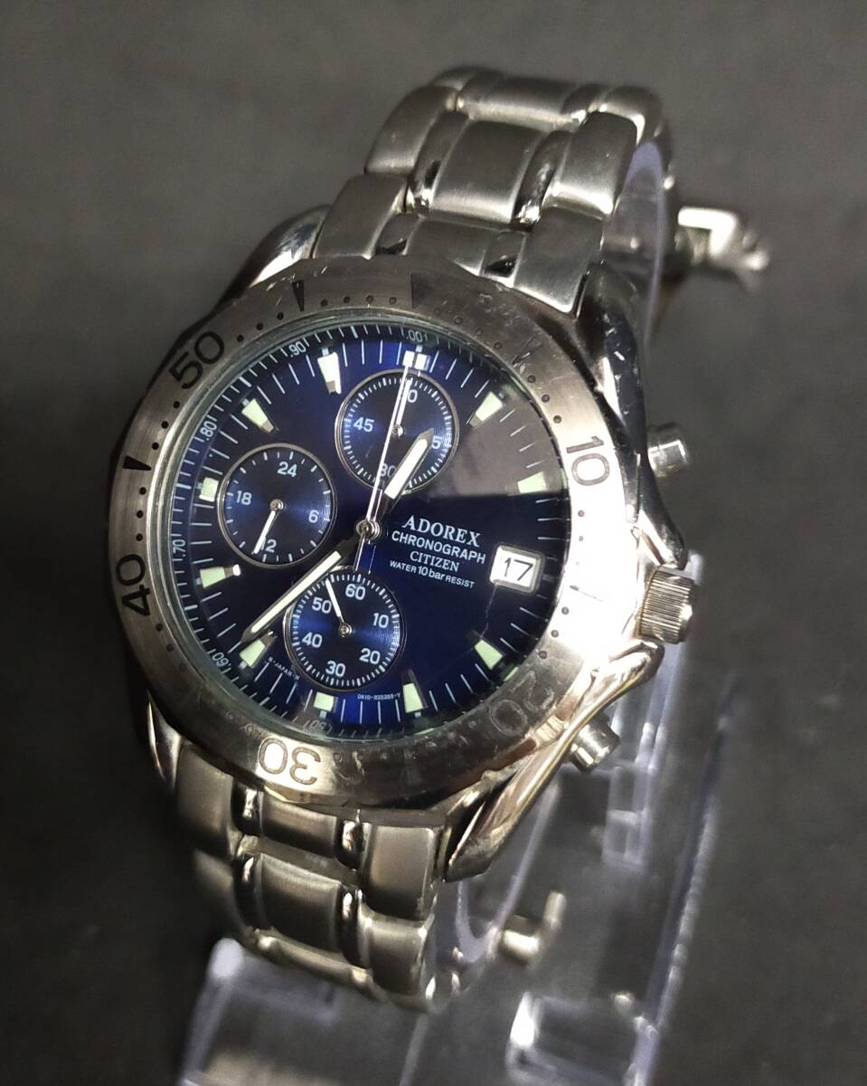 腕時計 CITIZEN ADOREX 0610-H04911 クォーツ クロノグラフ 稼働品 シチズン アドレックス /【Buyee ...