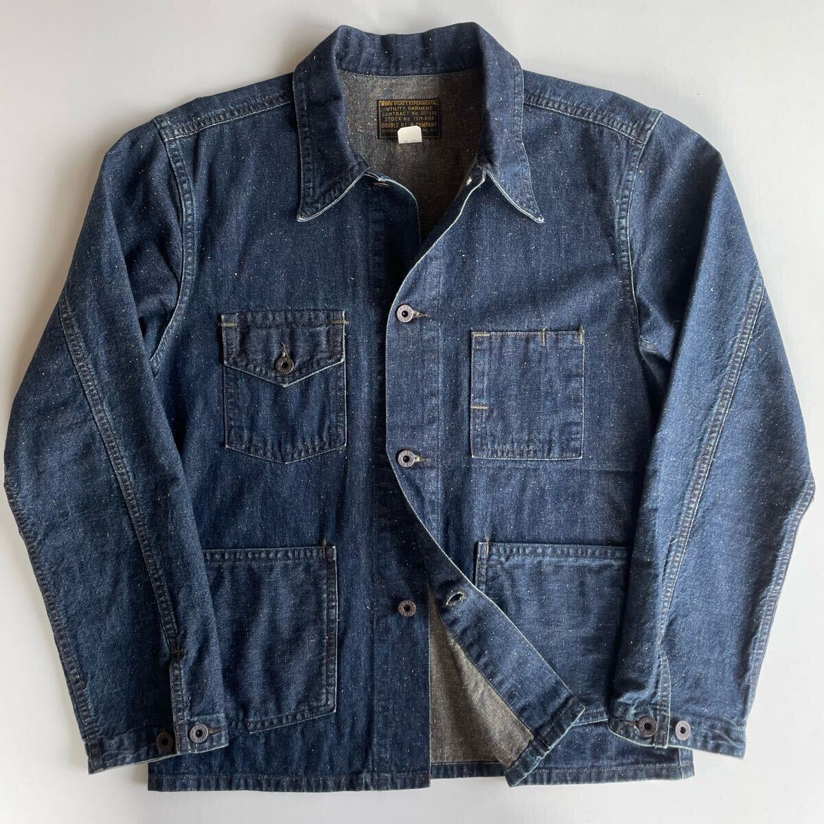 RRL “Indigo Denim Work Jacket” S インディゴ デニム カバーオール ワーク チョア ジャケット Ralph ...