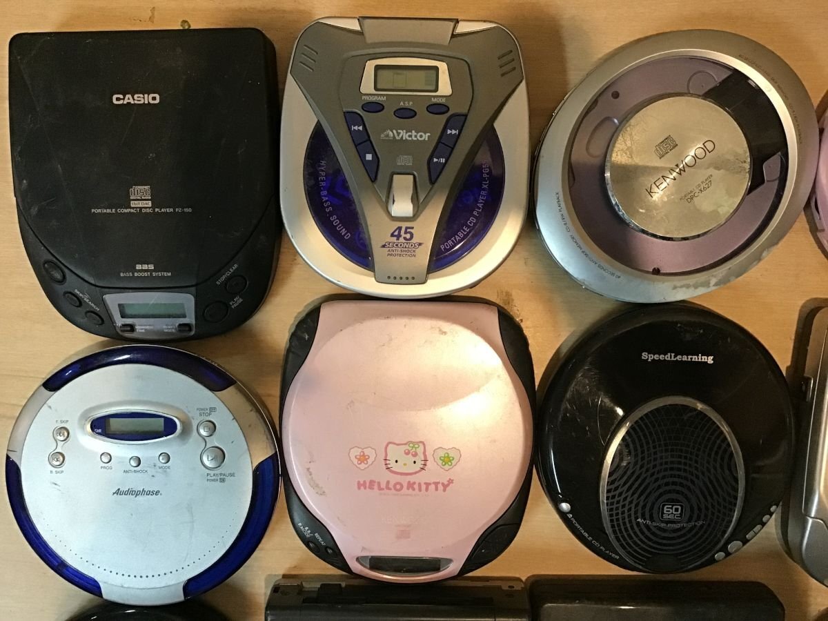 Victor XL-PG55 CASIO PZ-150 他 ポータブルCDプレーヤー 46点セット ジャンク品 [1677MP ...